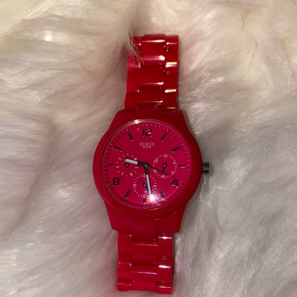Guess | Accessories | Brand New Womens Guess Hot Pink Mini Spectrum ...